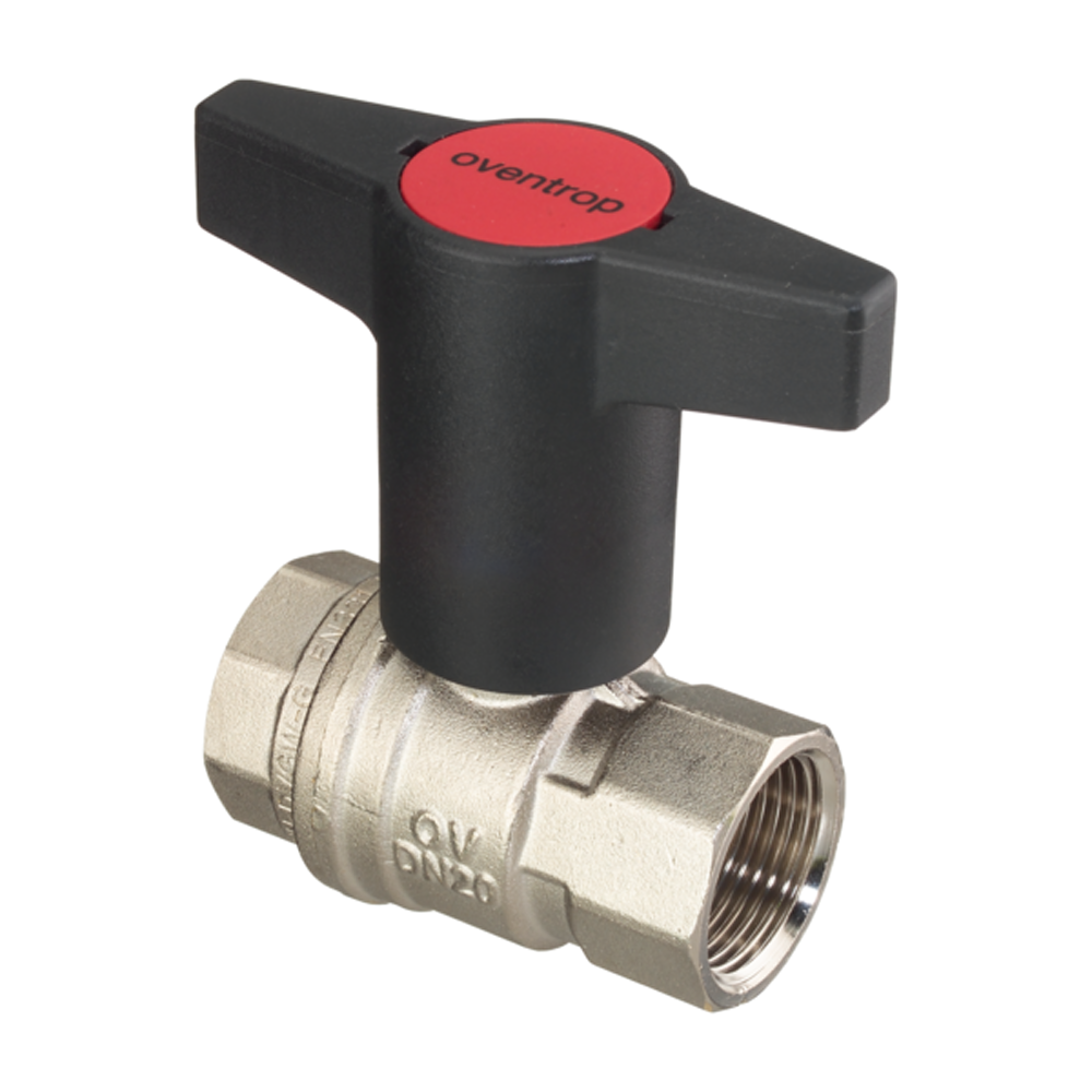 OVENTROP-Kugelhahn "Optibal",Knebelgriff, DN20, 3/4"IG, PN16, Messing – heizungsfabrik.de
